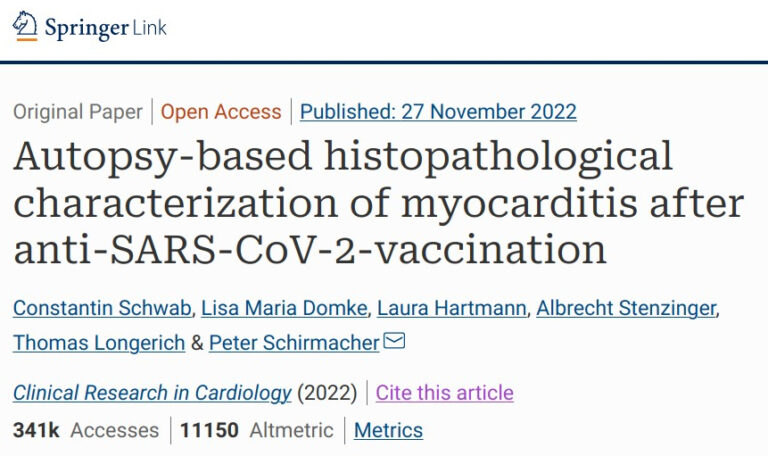 Μελέτη: ΘΑΝΑΤΗΦΟΡΑ ΜΥΟΚΑΡΔΙΤΙΔΑ ΜΕΤΑ ΑΠΟ ΕΜΒΟΛΙΑΣΜΟ ΚΟΒΙΝΤ ΜΕ ΒΑΣΗ ...